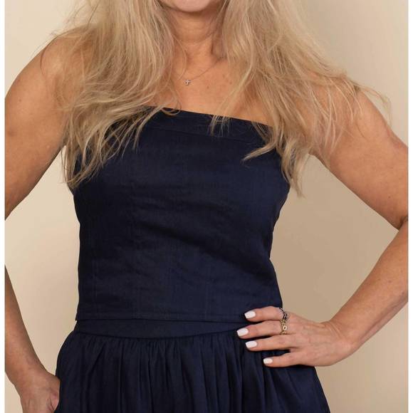 ANGELA HORTON | Tops | New Angela Horton Los Angeles Bandeau In Navy ...